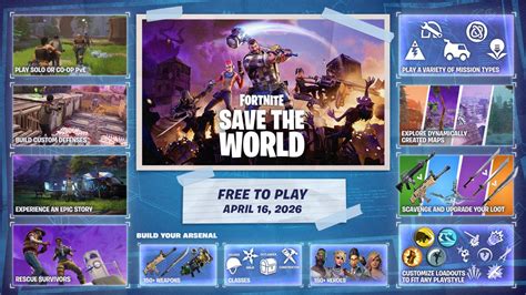 Save The World Free To Play Update Full Update Image