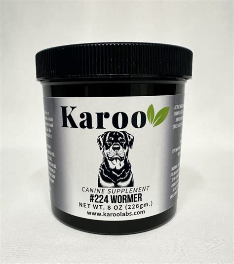 Wormer Supplement For Dogs Karoo Labs