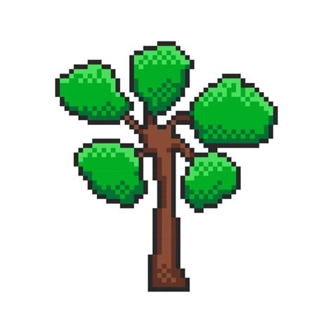 Premium Vector Tree Pixel Ar