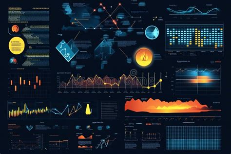 Data Visualization Showcasing Various Statistics And Trends In A Modern