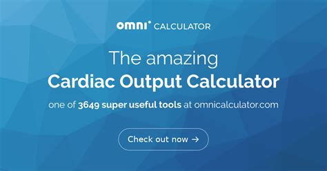 Cardiac Output Calculator Cardiac Output Calculator