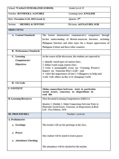 Q2 Lp1 Pdf Learning Teachers