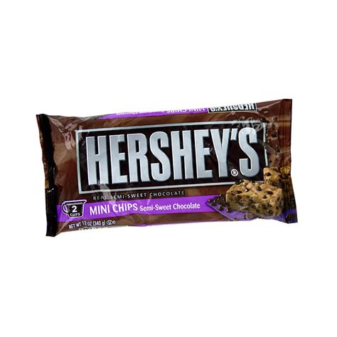 Hersheys Semi Sweet Chocolate Chips Mini 12 Ounce Bag Bestcandyshop