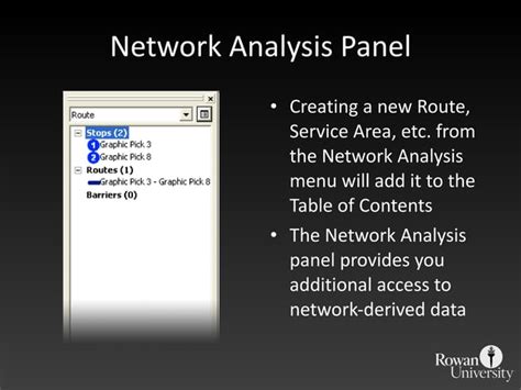 Network Analysis In ArcGIS PPT