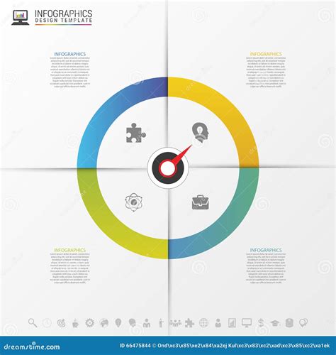 Infographics Step By Step With Pointer Business Concept Stock Vector Illustration Of Graph