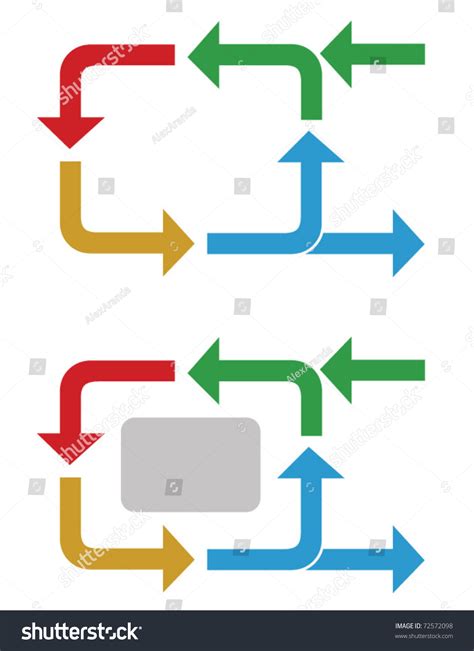 Business Process Flow Diagram Stock Vector Shutterstock