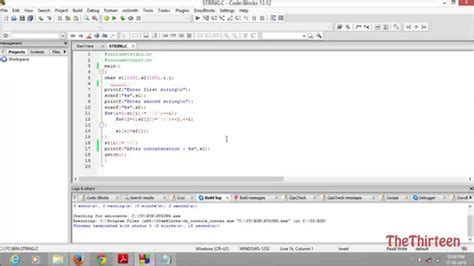String Concatenation C Programming Youtube