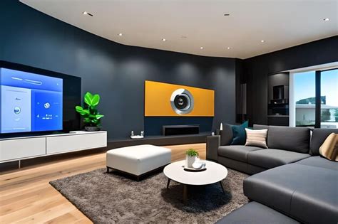 Premium Ai Image Smart Home Interface With Controlling Device