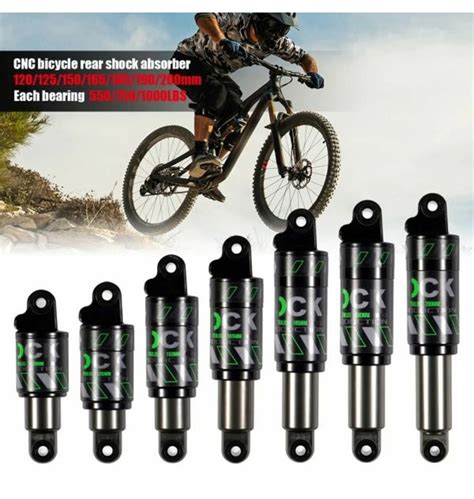 자전거쇼바 자전거스포크 스프링 서스펜션 자전거 후방 충격 유압식 알루미늄 완충기 Mtb 부품 120 1 티몬