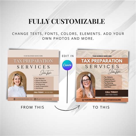 Tax Season Flyer Digital Flyer Tax Preparation Tax Services Flyer