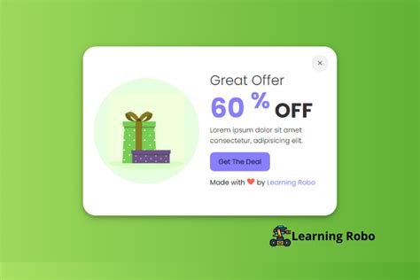 Automatic Popup Card Using HTML CSS JavaScript
