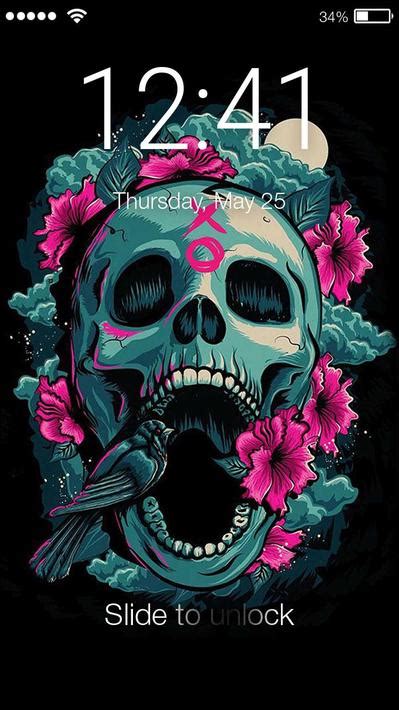 Beautiful Hard Core Skull Art Lock Screen For Android Apk Download