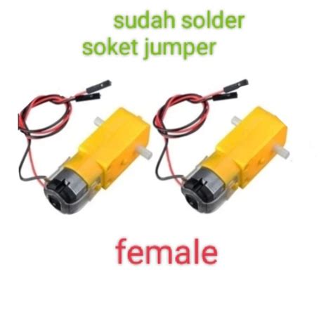 Ks99 Has Been Soldered Female Motor Dc Gearbox 3v 6v Robot Wemos