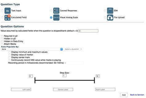 Question Types Visual Analog Scales Vas Welcome To The Coins