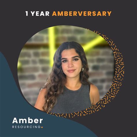 Amber Resourcing On Linkedin 1yearanniversary Amberversary