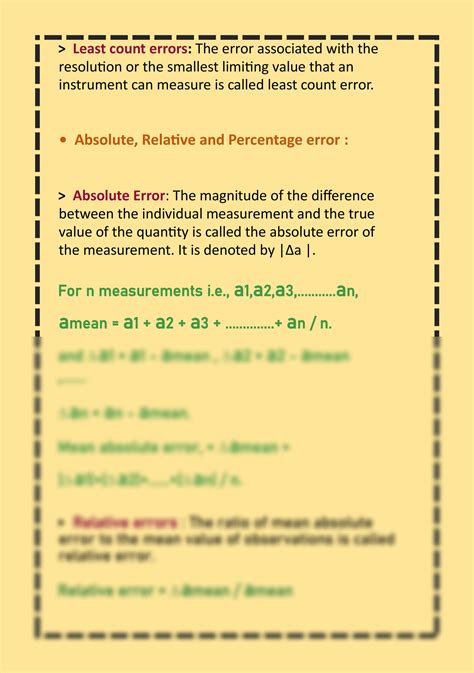Solution Physics Units And Measurements Errors In Measurements Significant Figures