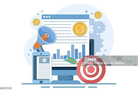 비즈니스 및 소셜 미디어 마케팅 콘텐츠 마케팅 웹사이트 바이럴 Seo 키워드 광고 및 인터넷 마케팅을 위한 디지털 온라인 마케팅 개념 인포그래픽 평면 벡터 그림입니다 가상