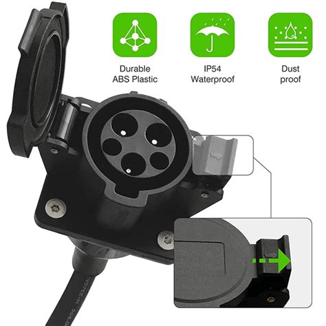 48a 240v Ac Type 1 J1772 Inlet Socket