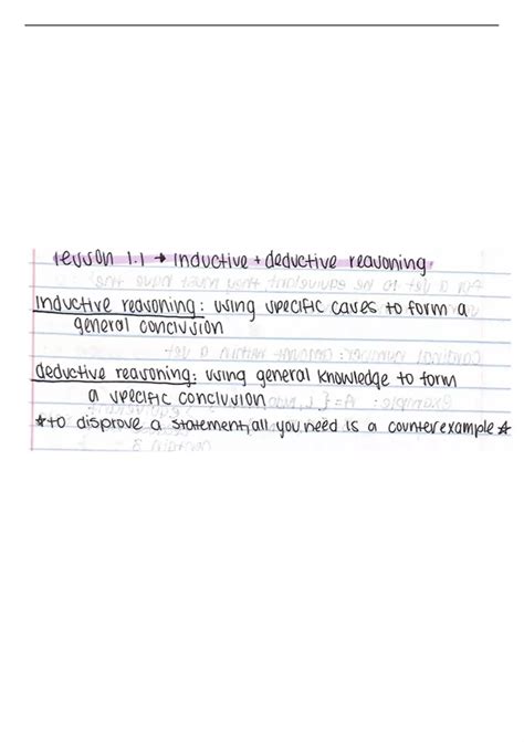 Lesson 1 1 Inductive Reasoning And Deductive Reasoning Math 1301