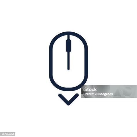 컴퓨터 마우스 아이콘 기호를 아래로 스크롤하여 합니다 평면 스타일 디자인입니다 벡터 일러스트입니다 컴퓨터 마우스에 대한 스톡 벡터 아트 및 기타 이미지 Istock