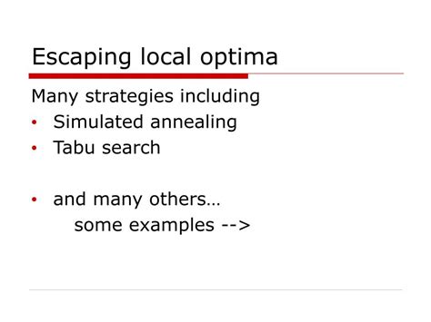 Ppt Escaping Local Optima Powerpoint Presentation Free Download Id