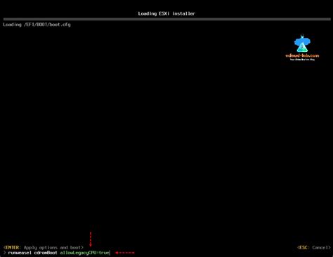 fix cpu support error installing vmware esxi 9 on unsupported cpus