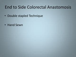 Low Anterior Resection PPTX