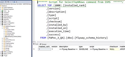 The Baseline For Flyway Voice Of The Dba