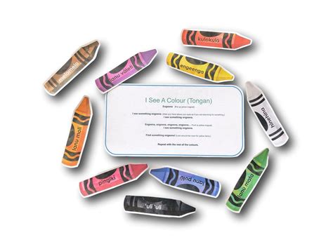 Tongan Colours Digital Printable Board Activity Learning Differently Nz