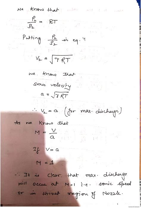 Mass Flow Rate And Critical Pressure Ratio Pdf