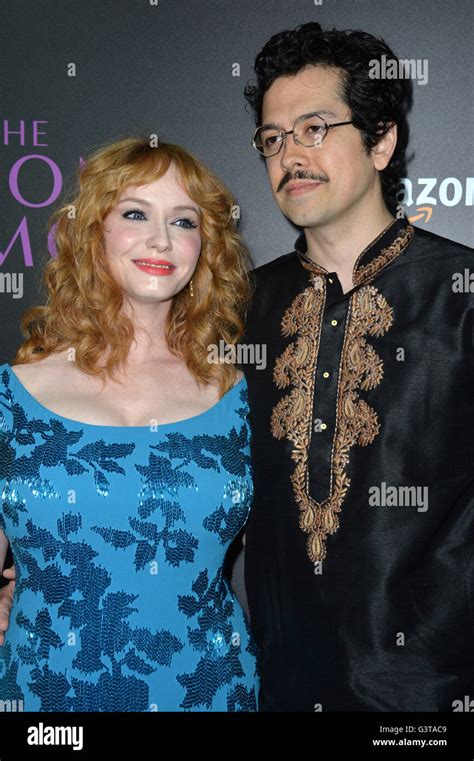 Los Angeles Ca June 14 2016 Actress Christina Hendricks And Husband Geoffrey Arend At The Los