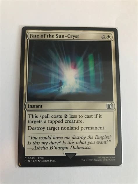 Fate Of The Sun Cryst Magic The Gathering F Köp På Tradera
