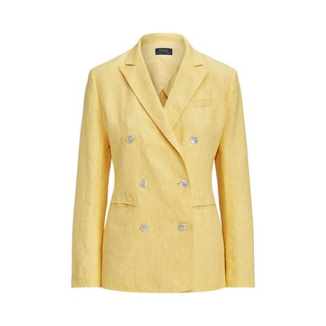 Double Breasted Linen Blazer Ralph Lauren® Australia