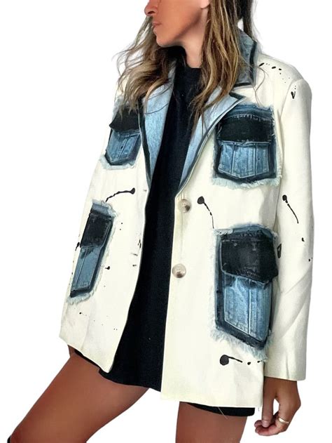 Framework Painted Blazer Denim Jacket Sale Blazer Fashion Blazer Framework Painted Blazer Denim Jacket Sale Blazer Fashion Blazer