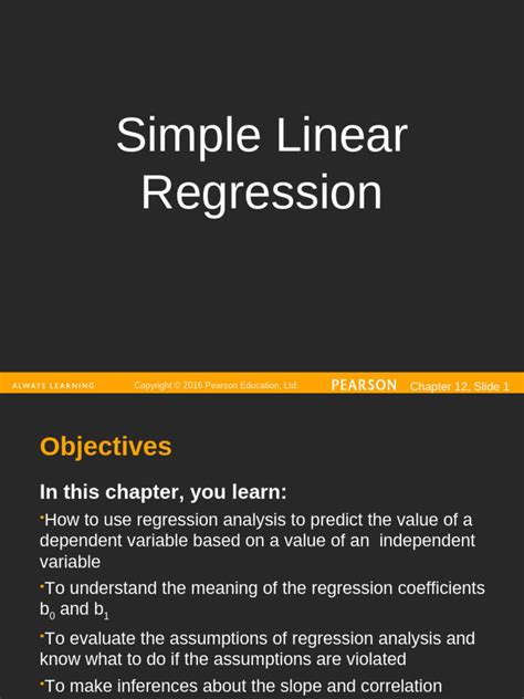 simple linear regression pdf regression analysis linear regression