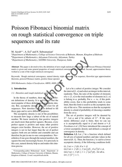 Pdf Rough Convergence Of Bernstein Fuzzy I Convergent Of χ F Δ P 3 I F Space