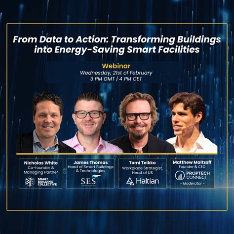Proptech Connect On Linkedin Smartbuildings Realestate Proptech Greenbuilding Webinar