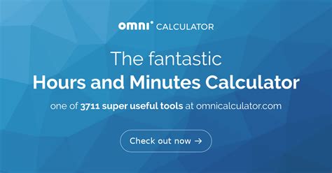 Hours And Minutes Calculator