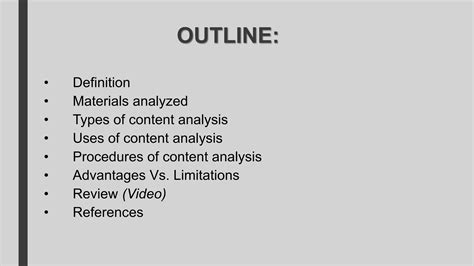 Content Analysis Ppt