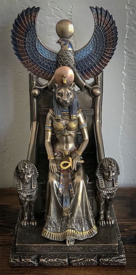 Sekhmet In Throne With Images Sekhmet Egyptian Goddess Tattoo