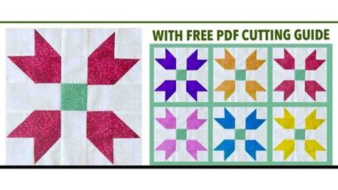 Tulip Square Quilt Block Tutorial DIY Joy