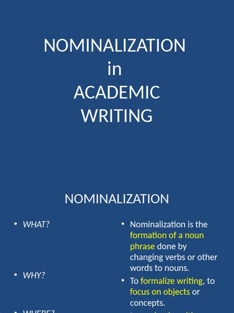 Nominalization Pdf Reproduction Foreign Language Studies