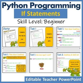Computer Coding In Python To Make Shapes Conditionals Computer Science