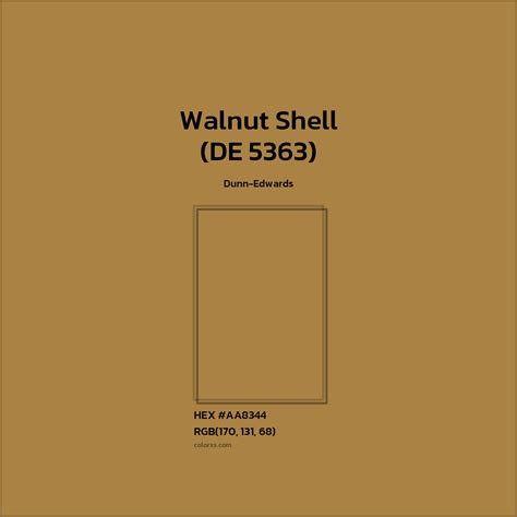 Dunn Edwards Walnut Shell De 5363 Paint Color Codes Similar Paints And Colors