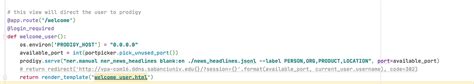 Can T Run Prodigy In Flask View Function Usage Prodigy Support