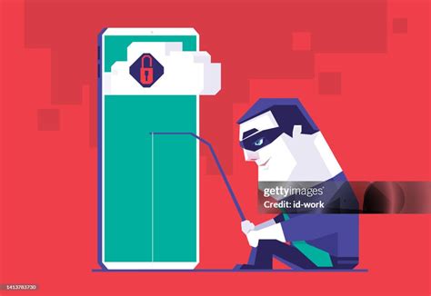 Hacker Phishing On Smartphone With Unlocked Cloud Computing High Res Vector Graphic Getty Images