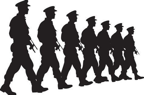 Soldiers Marching Vector Art Icons And Graphics For Free Download