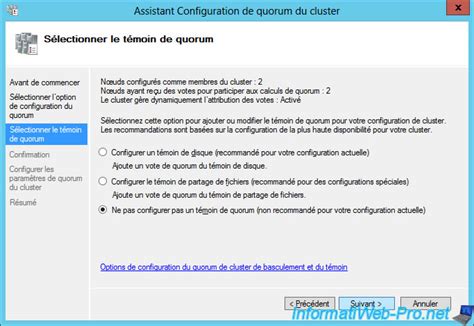 Choose And Configure The Quorum Of A Failover Cluster On Windows Server 2012 2012 R2 Windows