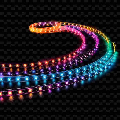Premium Psd Remote Controlled Led Rope Lights With Multicolor Transparen Y2k Neon Light