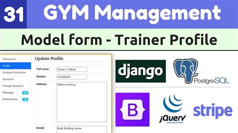 Django Full Course Gym Management System 31django Model Formtrainer